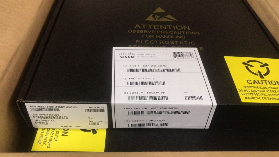 Cisco original QSFP-100G-AOC7M cable new sealed | eBay