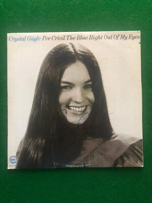 GENUINE HAND SIGNED CRYSTAL GAYLE RECORD ALBUM | eBay Australia