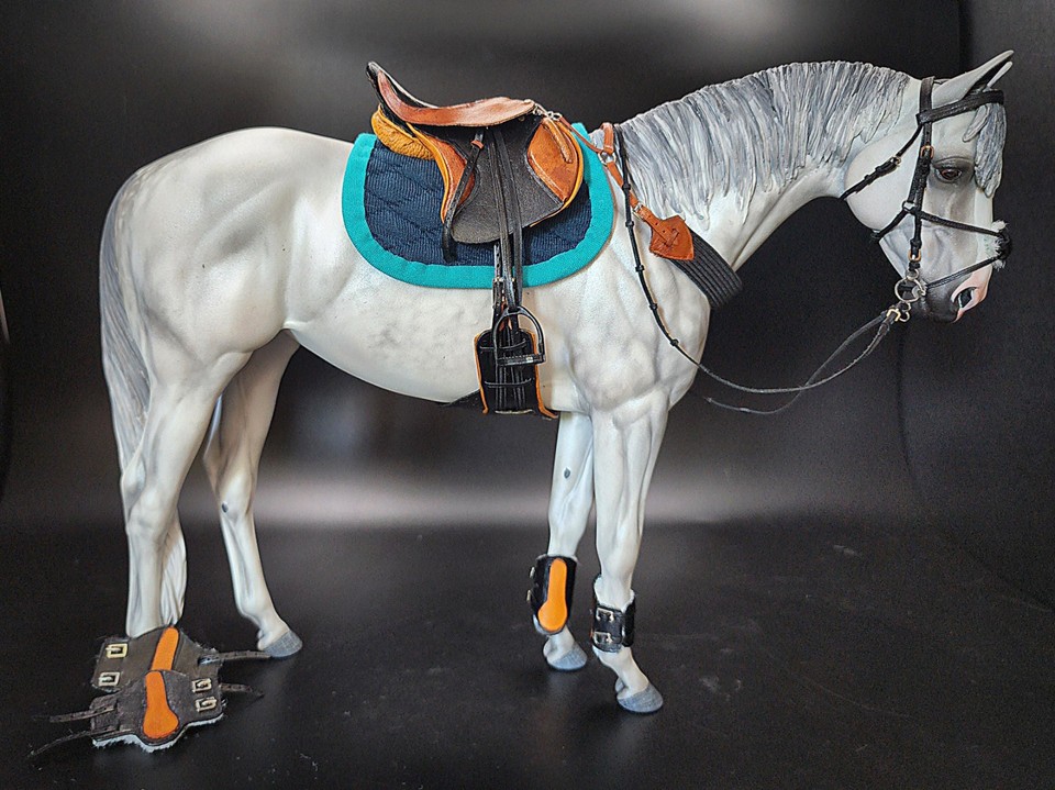 Breyer Peter Stone Resin Model Horse LSQ Eventing Tack Set | eBay