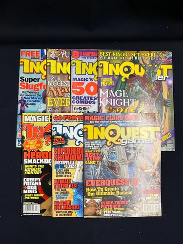 Inquest Gamer Magazine Lot - 7 issues, #86,87,96,101,102,113,114, MtG ...