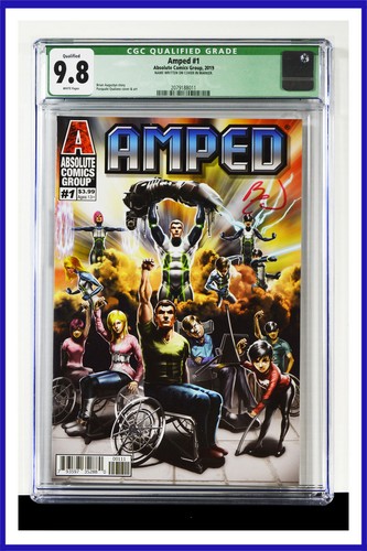 Amped #1 CGC Graded 9.8 Absolute 2019 Signed White Pages Comic Book | eBay