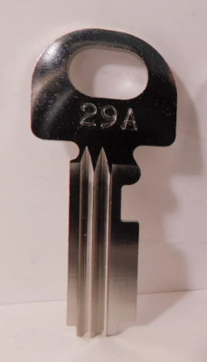 One - Marked 29A Repro. Payphone Blank KEY w/Groves already cut in it ...