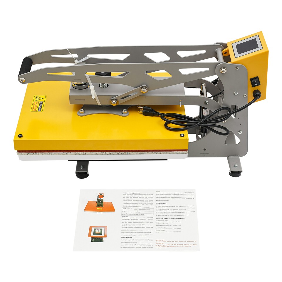 Clamshell Semi-Auto Open Heat Press Machine with Slide Out Function ...