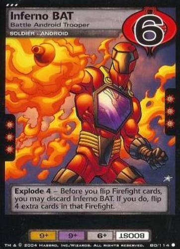 GI Joe TCG: Inferno BAT, Battle Android Trooper [Played] from set GI ...