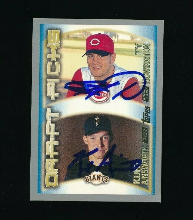 2000 Topps Kurt Ainsworth Ty Howington #452 dual signed autograph tough ...