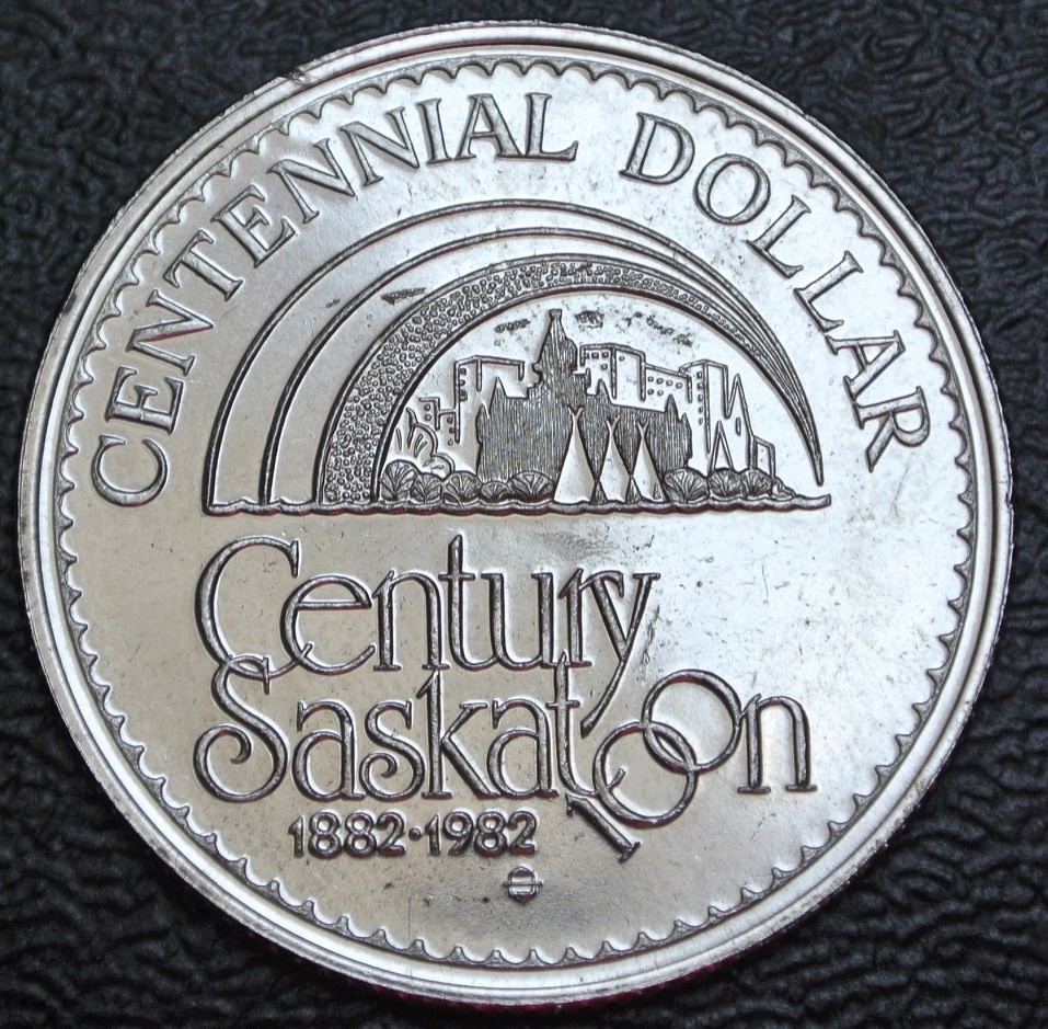 1982 CENTURY SASKATOON DOLLAR TOKEN - Bridging 100 Years - Vtg Car 1922 ...