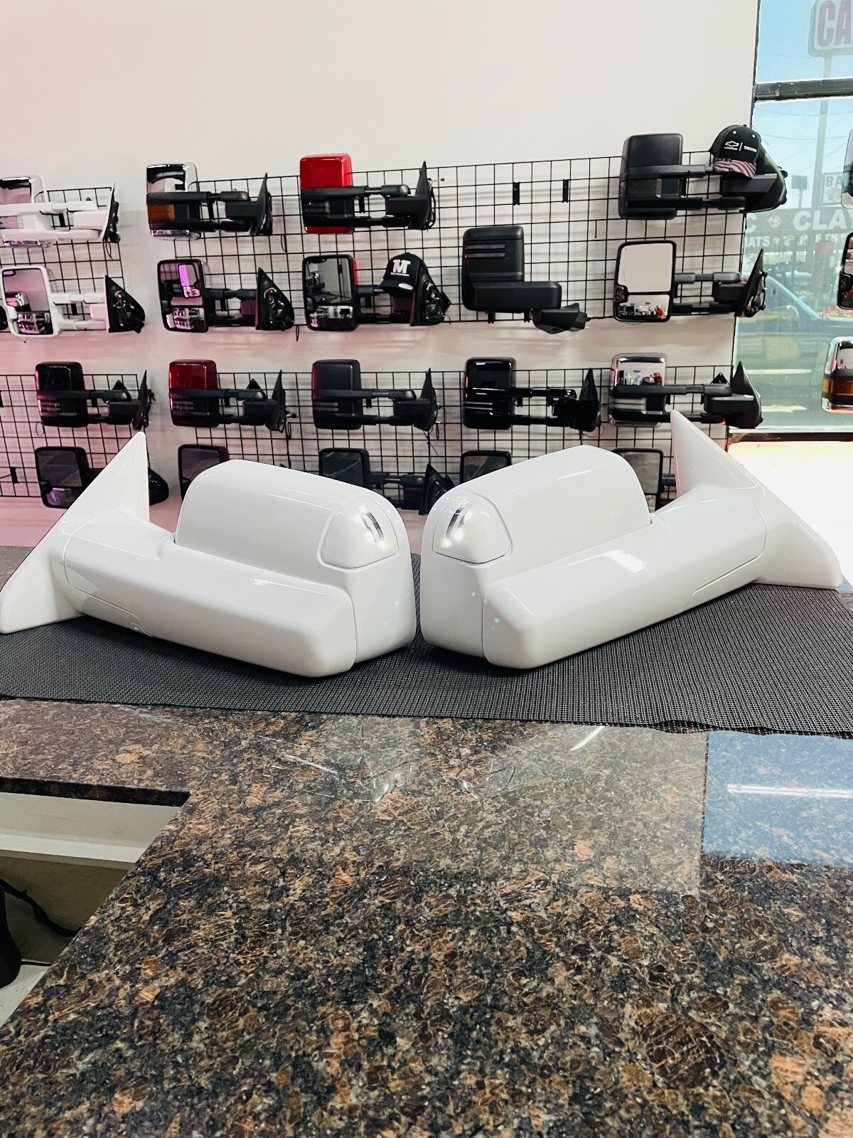 2009-2018 Dodge Ram all WHITE Tow Mirrors With Switchbacks - Color Code ...