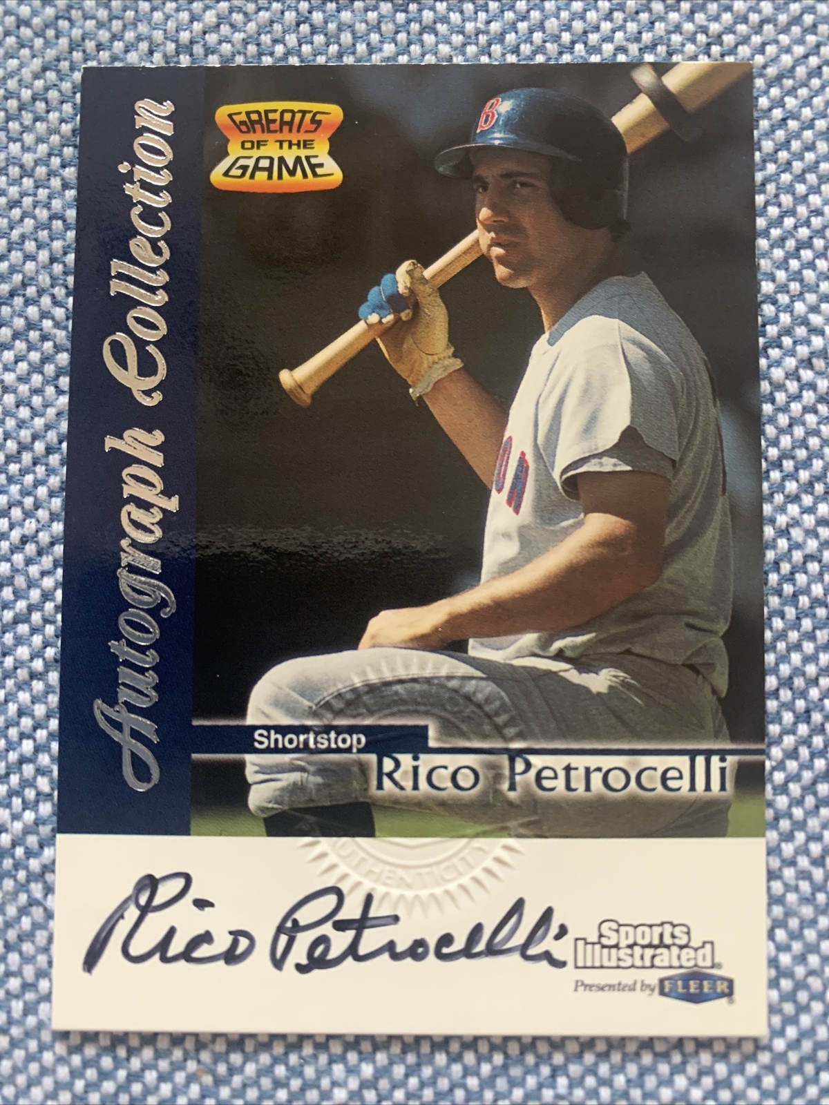 Rico PETROCELLI 1999 Fleer Greats Of The Game Sports Illustrated AUTO ...