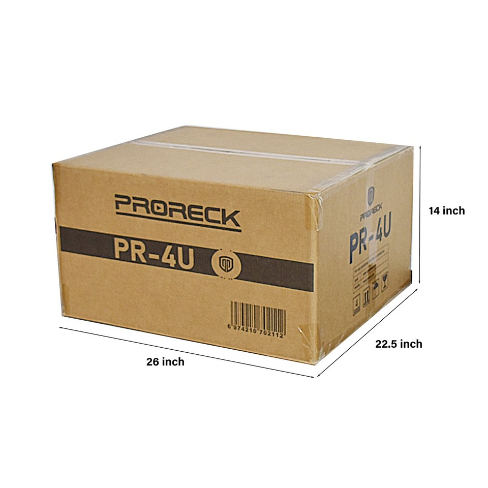 RK RECK 4U Rack Case With Slant Mixer Top, 20'' Rackable Depth, Plywood ...