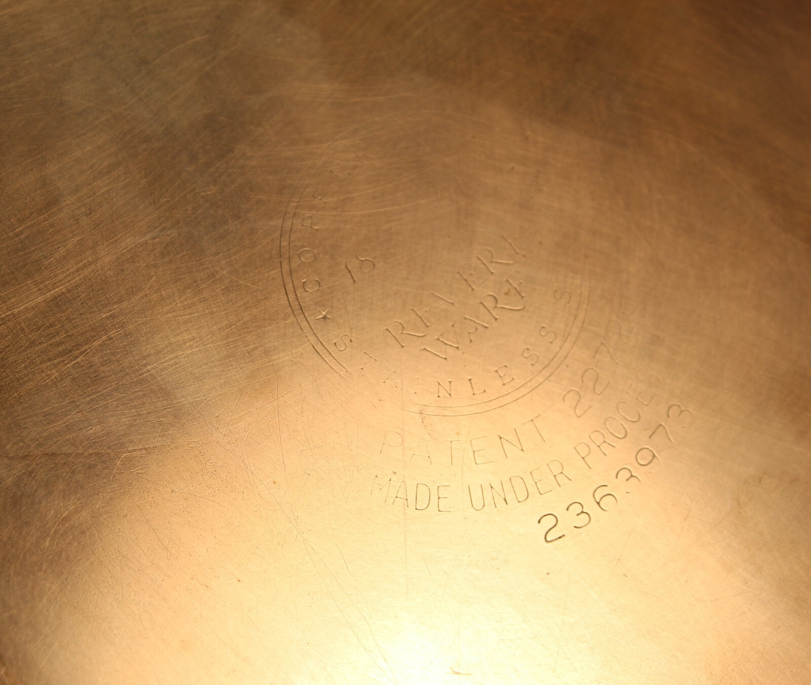 Revere Ware USA Small Square Copper Bottom Pot Fry Pan Skillet Bacon ...