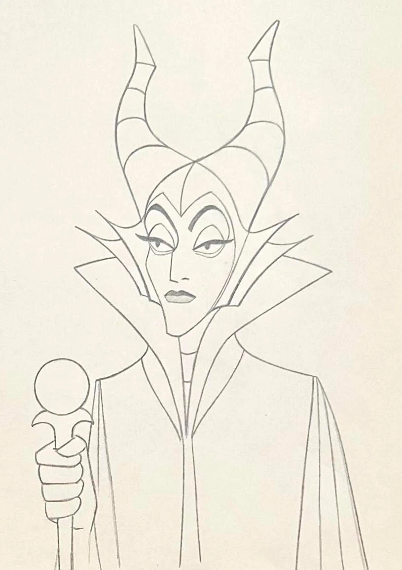 Maleficent Cartoon Drawing