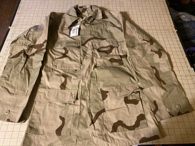 Army US Military Desert Coat Camoflauge Pattern Combat Jacket Small ...