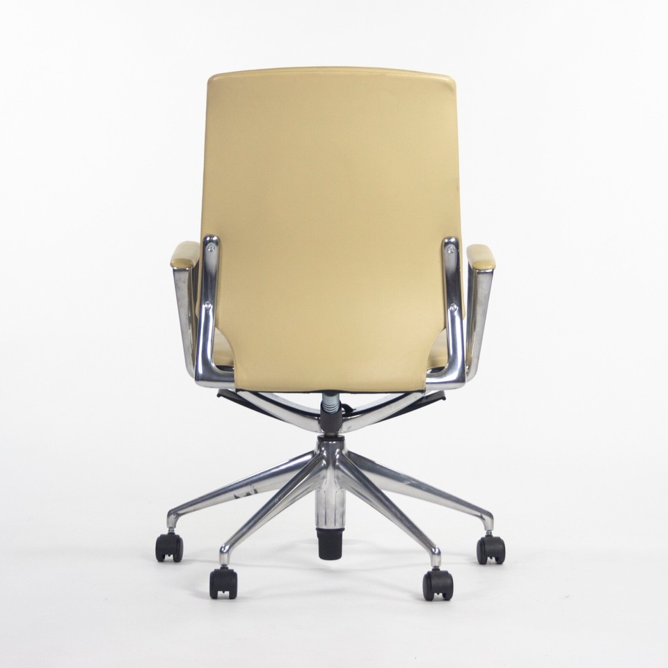 2011 Vitra Meda by Alberto Meda Desk Chair Tan Full Leather Knoll ...