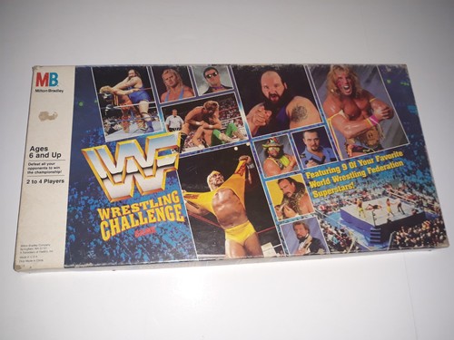 WWF Wrestling Challenge Board Game Complete Milton Bradley Vintage 1990 ...