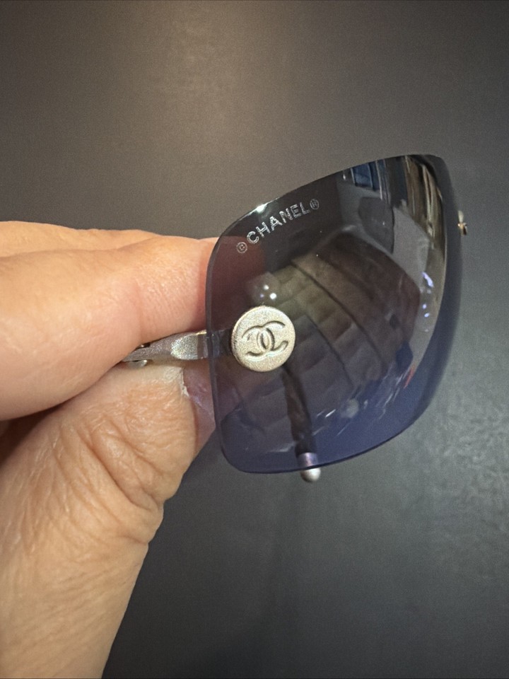 Vintage Chanel 4035 CC Logo Rimless C167/79 63-16 120 Sunglasses | eBay