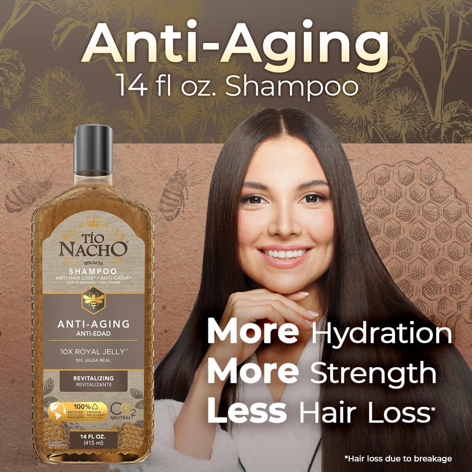 Anti-Aging Shampoo with Royal Jelly, Shampoo for Aging Hair for Women ...