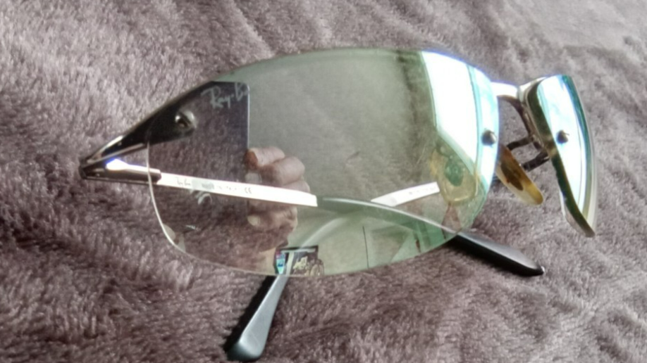 RAY-BAN RB3179 Top Bar Men's Silver Tone Mirrored Sunglasses- 63[ ]15 ...