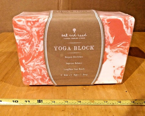 Oak And Reed Yoga Foam Block Fashion Forward Fitness 9" x 6" x 3" NIP ...
