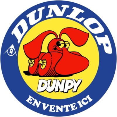 Dunlop Tires DUNPY NEW Sign: 40" Dia. Round USA STEEL TWO-SIDED | eBay