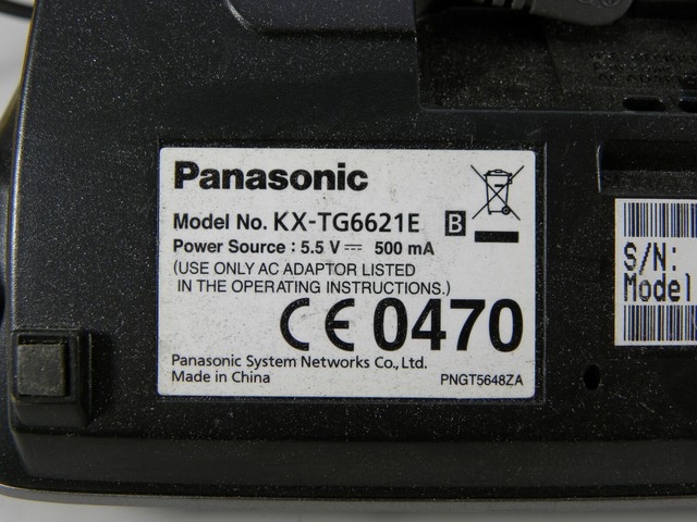 Panasonic Kx-tg6621e Phone Answering Machine Pnlc1018 Base Digital ...
