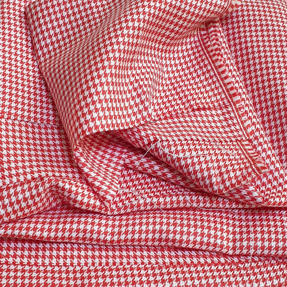 ACRYLIC CLOTH UNIFORM SKIRTS JACKET TIE FABRIC HOUNDSTOOTH CHECK BLACK ...