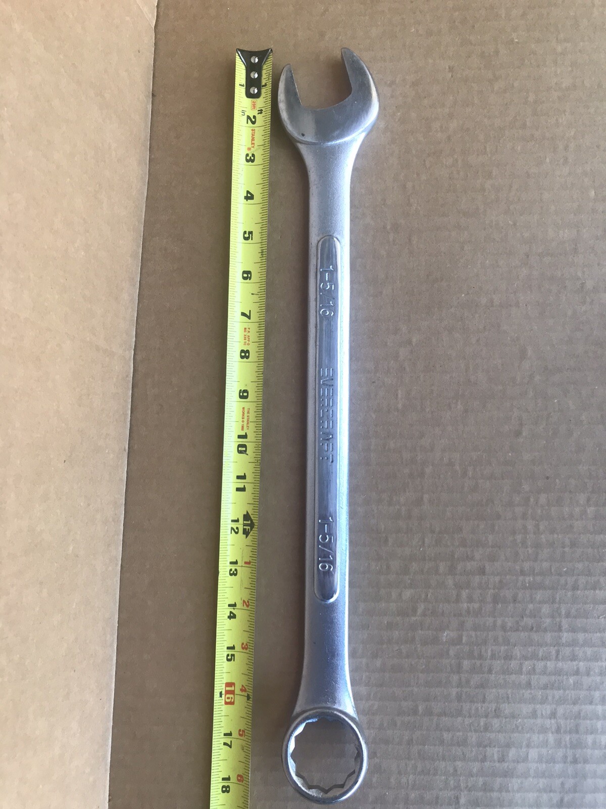 Evercraft 1-5/16" 12pt Combination Wrench Open End, Box End Drop Forged ...