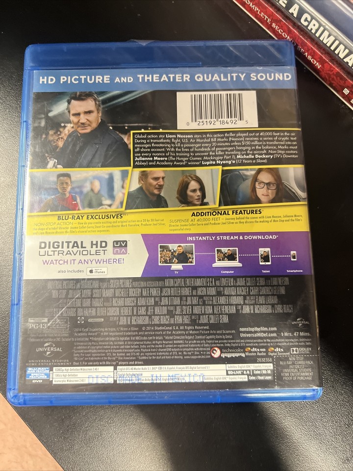 Non-Stop (Blu-ray + DVD + DIGITAL HD with UltraViolet) DVDs 25192184925 ...