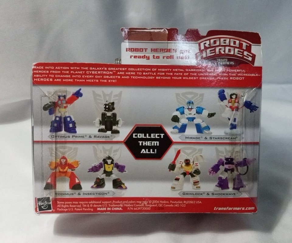 2006 - Hasbro - Transformers Robot Heroes: Mirage & Starscream ...
