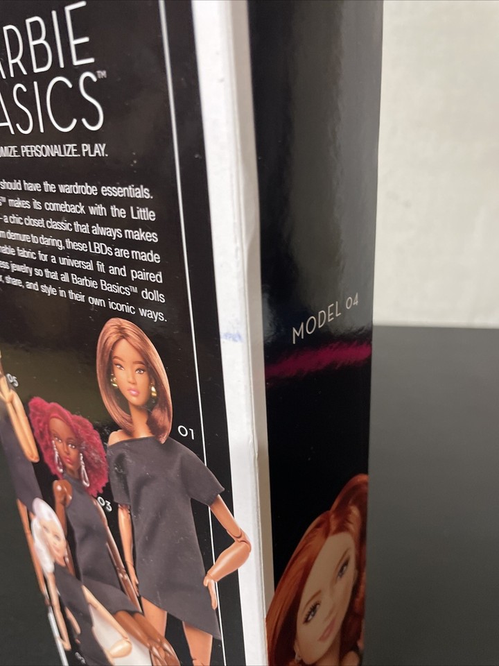 2025 Barbie Basics Model 04 Red Curly Hair Black Long Dress NEW 🔥ships Fast | eBay