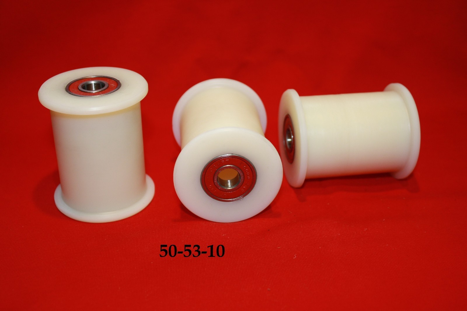 50mm Square Flat Nylon Pulley Idler Wheel, Ball Bearing nylon rollers ...