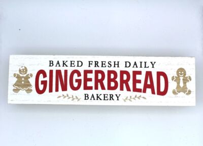 Gingerbread Baked fresh daily sign | eBay