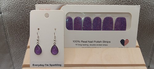 Color Street Everyday I'm Sparkling Earring & Nail Bundle - Super Cute ...