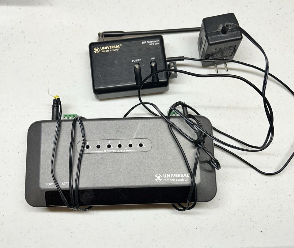 URC MRF-350 RF to IR Remote Control Base Station with RFX-250 RF Sensor ...