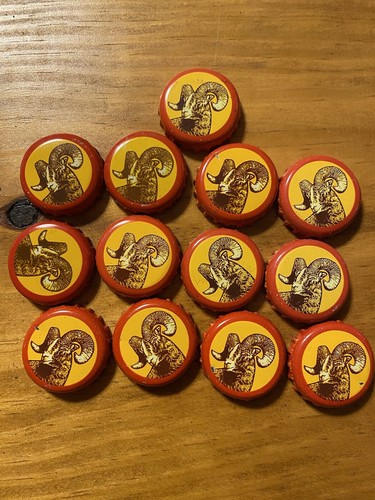 13 Shiner Bock Bottle Caps--SHINER BOCK Beer CROWNs, Bottle CAPs with ...