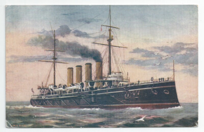 HMS NIOBE Diadem class Protected Cruiser Royal Navy PC 1917 St Faiths ...