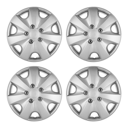 16" inch 4pcs Wheel Covers Full Rim Snap On Hubcaps for R16 Tire ...