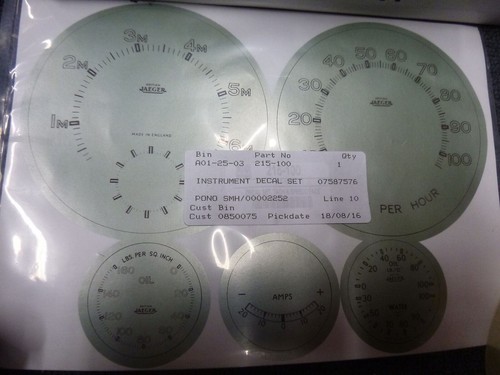 215-100 215-100 INSTRUMENT DECAL SET | eBay Australia