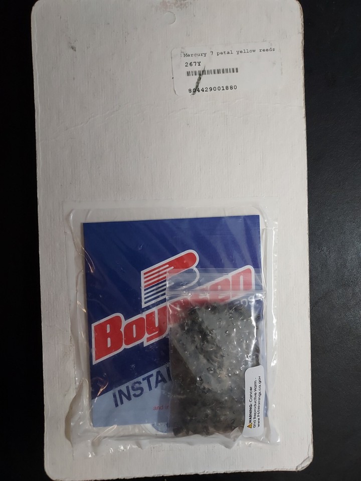 Mercury 7 Petal Reed Engine Kit Yellow Intake Outboard Boyesen B267Y | eBay
