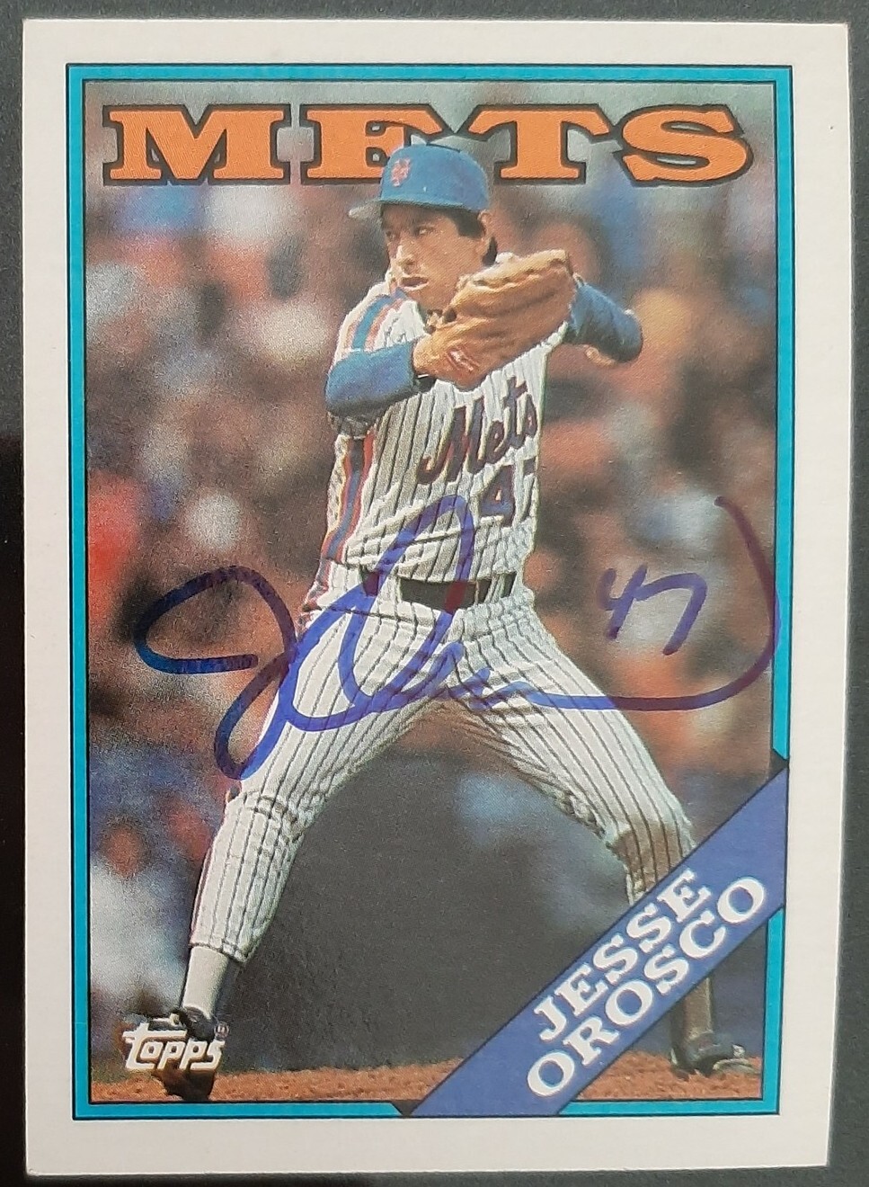 Jesse Orosco Autographed 1988 Topps New York Mets Baseball Card #105 | eBay