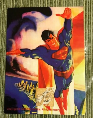1993 SUPERMAN DC COMICS PROMO CARD! HERO ILLUSTRATED SCRATCH OFF ...
