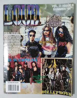 Loud Magazine (1991) Metallica, Extreme, Bullet Boys, Poison, Slayer ...