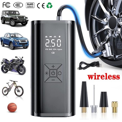 Elektrische Luftpumpe MINI Akku Auto Fahrrad Inflate Deflate ...