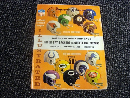 1966 Green Bay Packers vs Cleveland Browns Championship Game Program | eBay