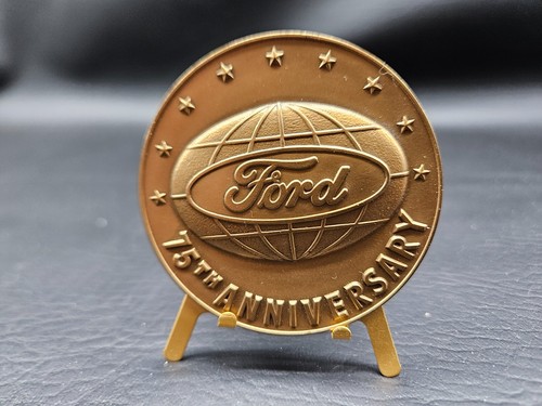 Ford 75th Anniversary Diamond Jubilee Medallion 1903-1978 Bronze | eBay