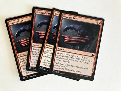 Uncaged Fury (4) NM Shadows Over Innistrad MTG Magic the Gathering | eBay