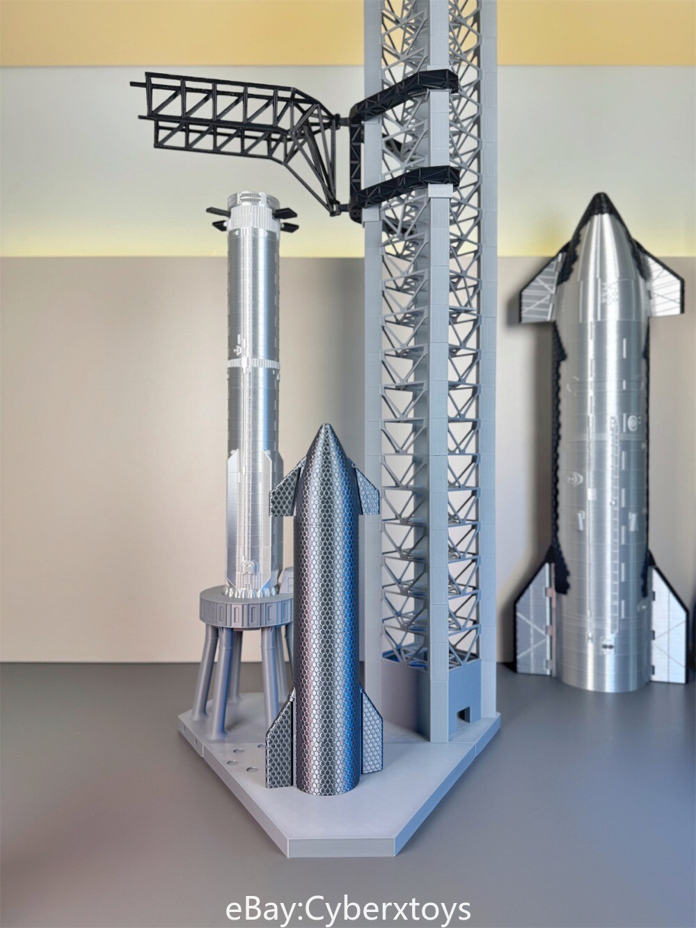 1:200 SpaceX Starship with Launch Site Rocket Model High Precision | eBay