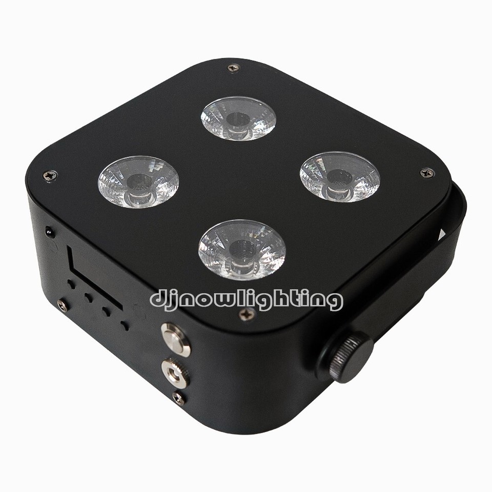4x12W Rgbwauv Dj Wedding Battery Powered LED Uplight Wireless Stage ...