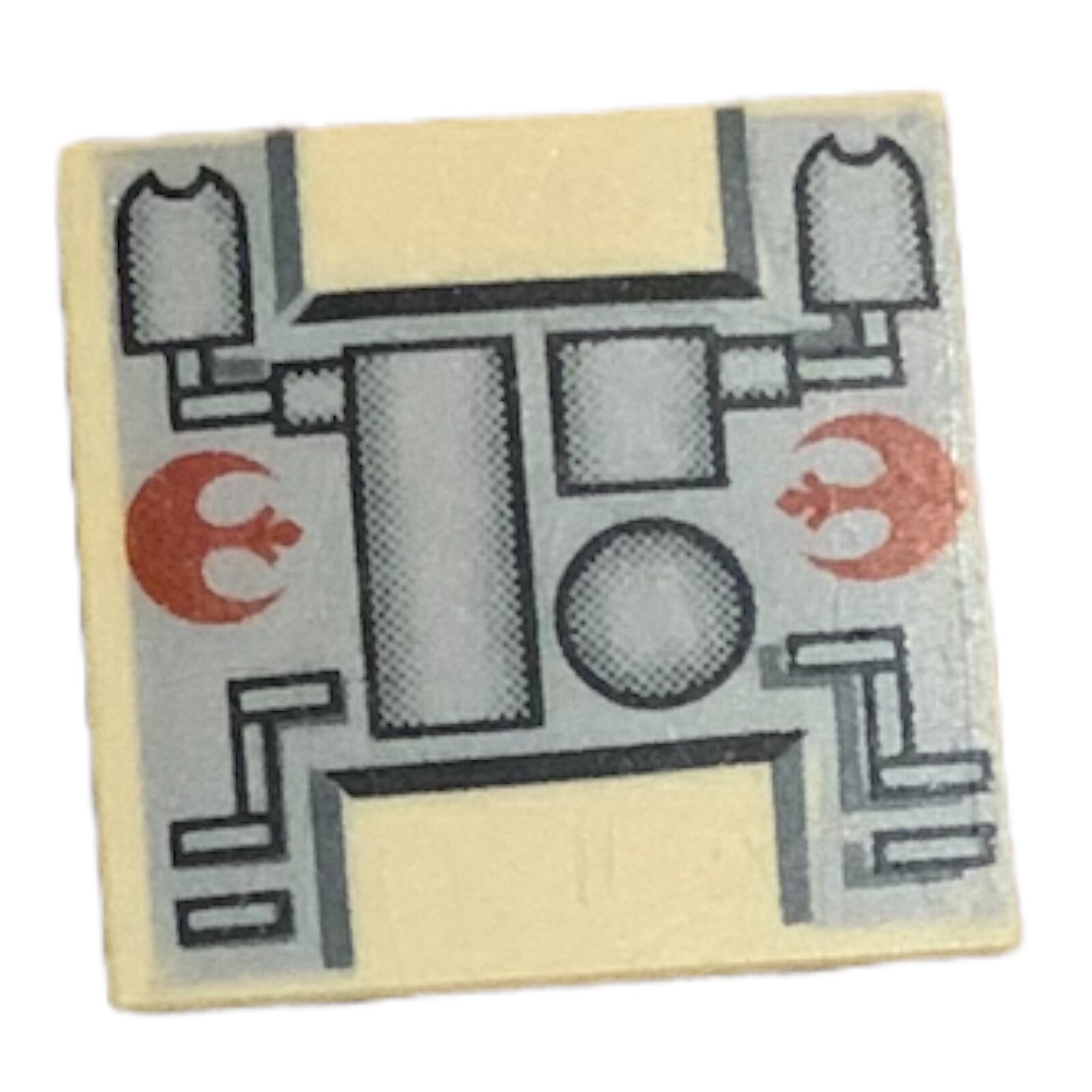 LEGO Star Wars - 2 x 2 Square Tile with Rebel Mechanical Pattern Piece ...