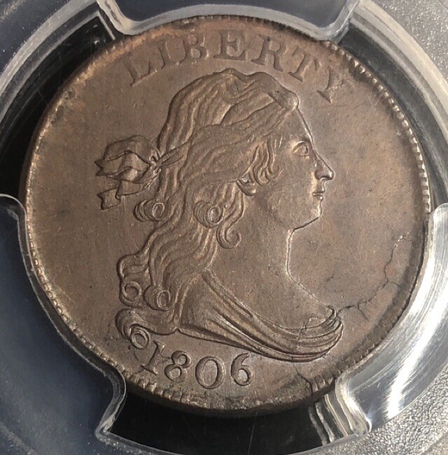 1806 Draped Bust Half Cent PCGS MS62 VERY HIGH GRADE SPECIAL COIN ...