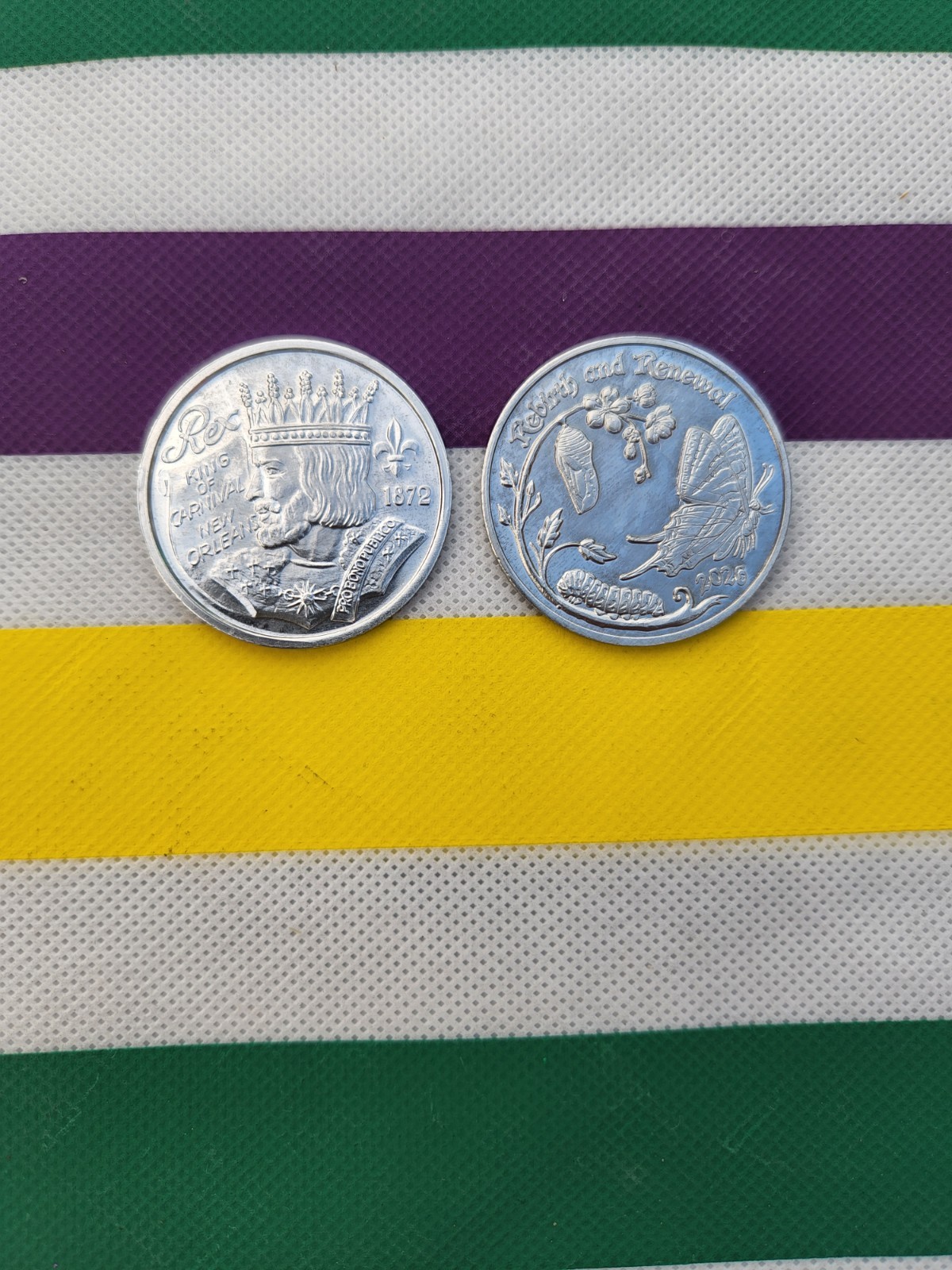Rex 2026 Mardi Gras New Orleans Aluminum doubloons -Krewe of Rex 2026 ...
